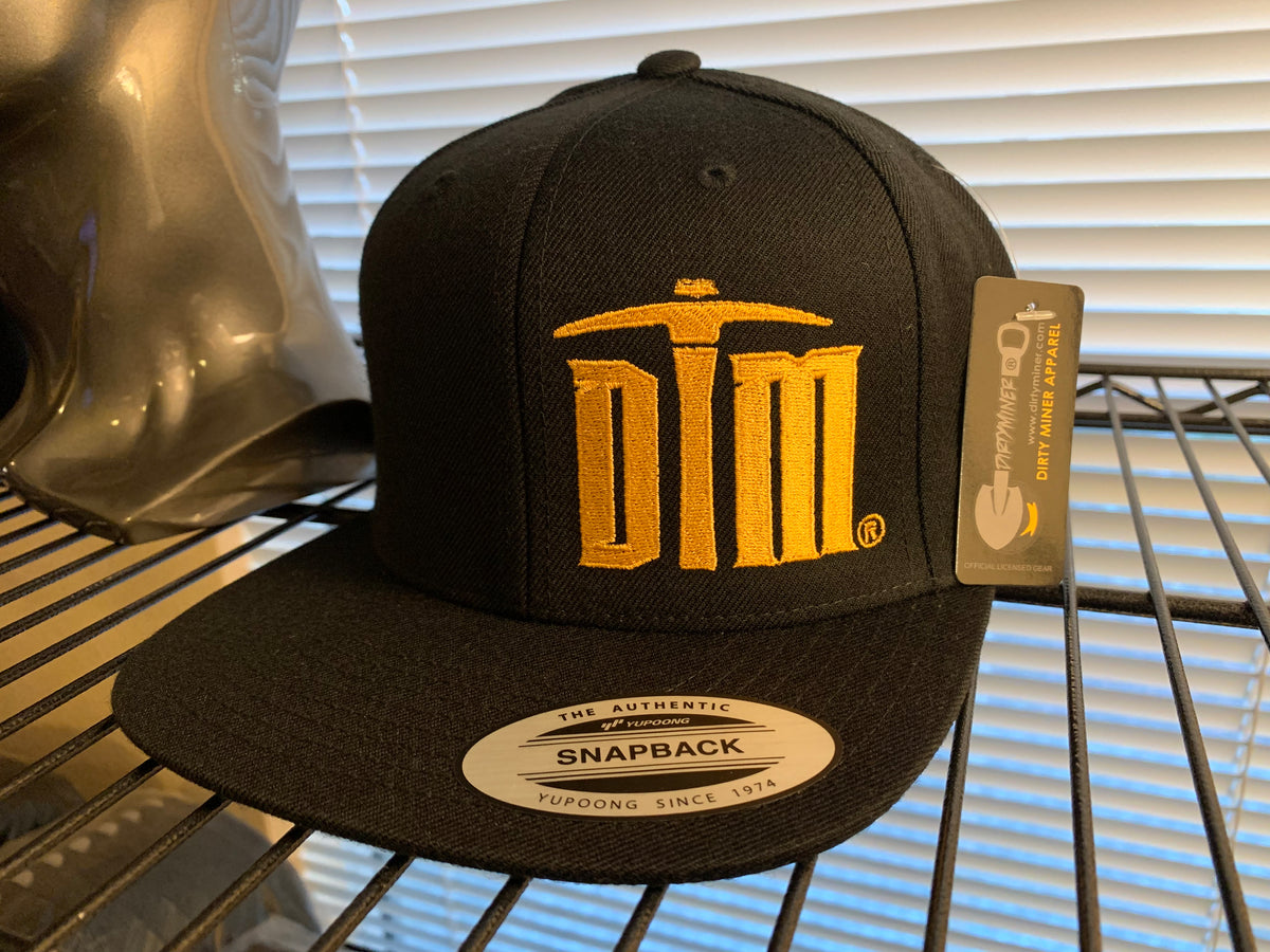 DMAC SNAPBACK DM LOGO BLACK – Dirty Miner Apparel - Official Licensed Brand